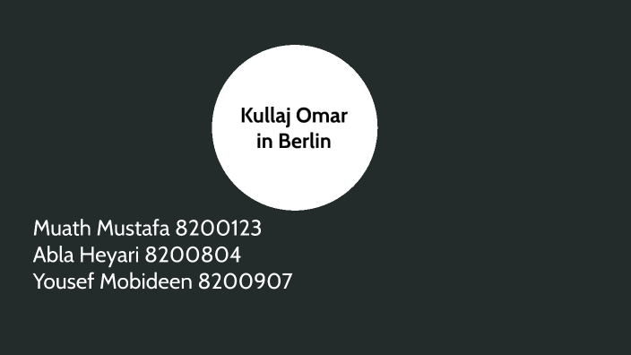Kullaj Omar in Berlin by muath mustafa on Prezi