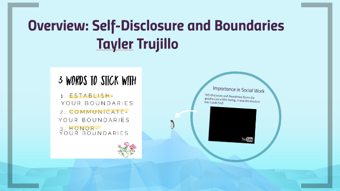 Self Disclosure/Boundaries Issues by on Prezi