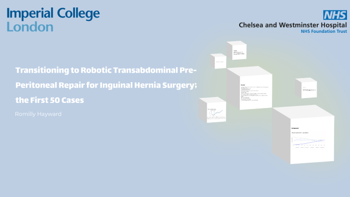 Transitioning to Robotic Transabdominal Pre-Peritoneal Repair for ...