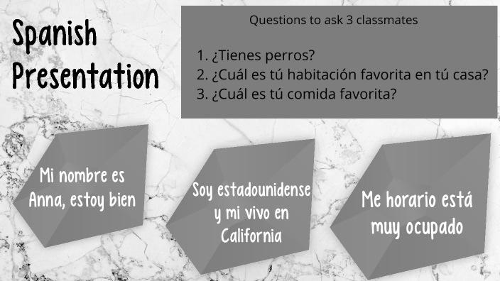 Spanish presentation by C K on Prezi