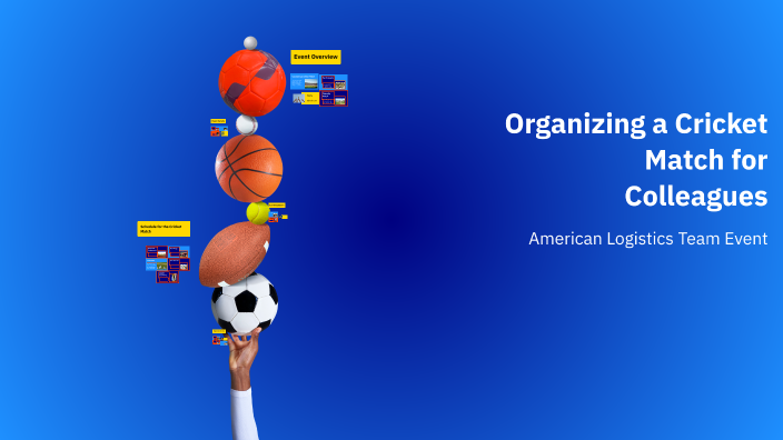 Organizing a Cricket Match for Colleagues by Jordan Bhatt on Prezi