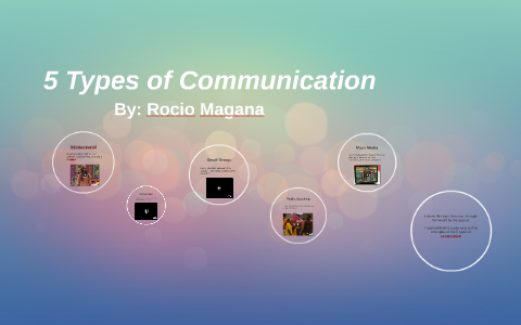 5 Types of Communication by Rocio Magana on Prezi