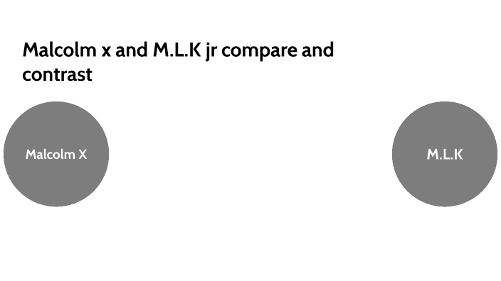 Malcolm x and M.L.K jr compare and contrast by Sam Majewski on Prezi