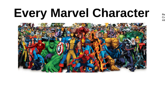 Every Marvel Character by Emanuel Andersson on Prezi