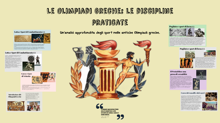 Le Olimpiadi Greche: Sport e Tradizioni by Francesca Pagnini on Prezi