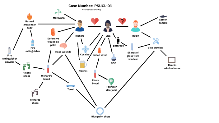 Evidence Association Map by Kate Strelzick on Prezi