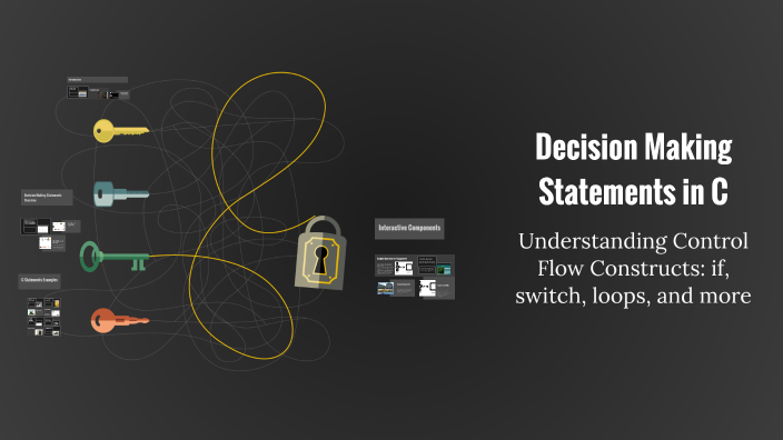 Decision Making Statements in C by Niharika R on Prezi
