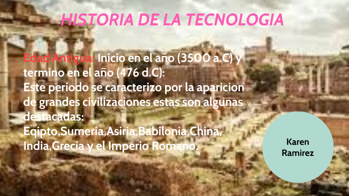 HISTORIA DE LA TECNOLOGIA by Willian Rincon on Prezi