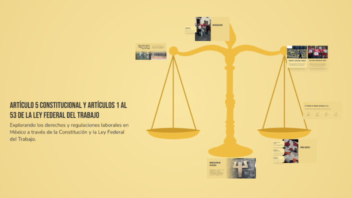 Artículo 5 Constitucional y Artículos 1 al 53 de la Ley Federal del ...