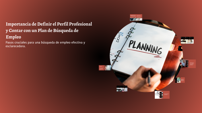 Importancia de Definir el Perfil Profesional y Contar con un Plan de ...