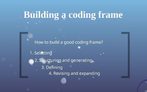 Building a coding frame by Max Huber