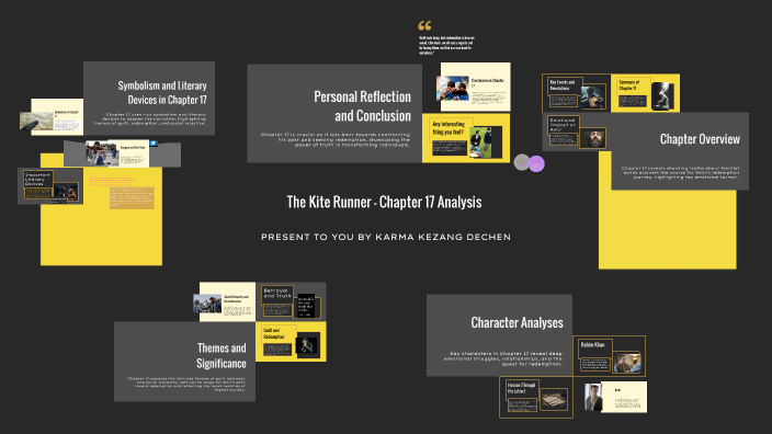 The Kite Runner – Chapter 17 Analysis by karma kezang dechen on Prezi