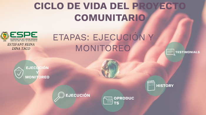 CICLO DE VIDA DEL PROYECTO COMUNITARIO: EJECUCIÓN Y MONITOREO by Estefany Reina on Prezi