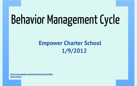 Behavior Management Cycle by Joseph Roane on Prezi
