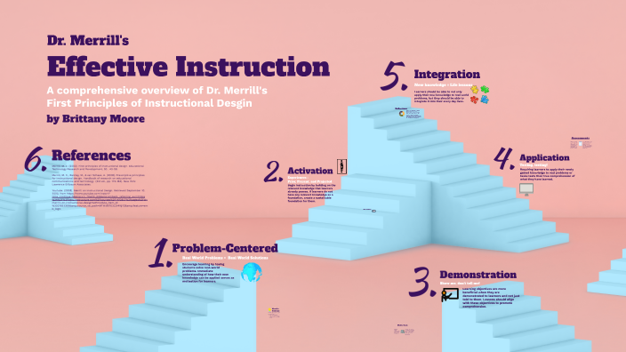 Dr. Merrill's First Principles of Instructional Design by Brittany ...