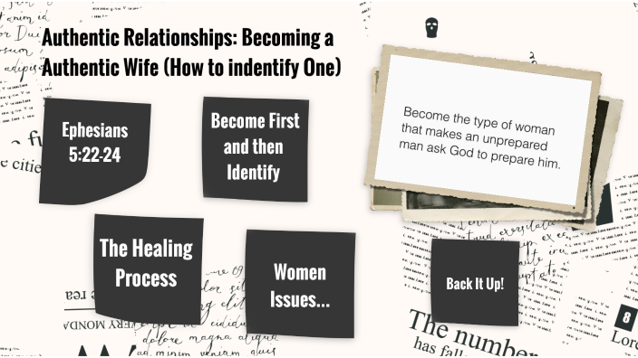 Authentic Relationships: Becoming a Authentic Wife (How to indentify ...