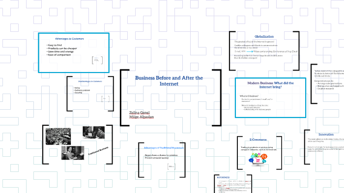 Business Before and After the Internet by on Prezi