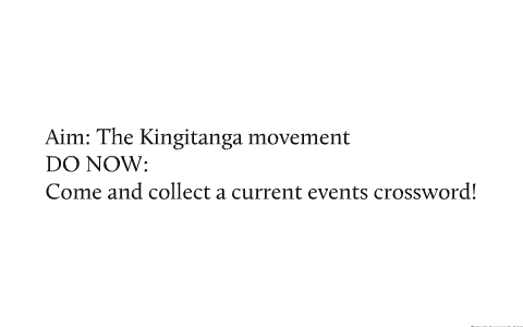 Kingitanga movement by Sally T on Prezi