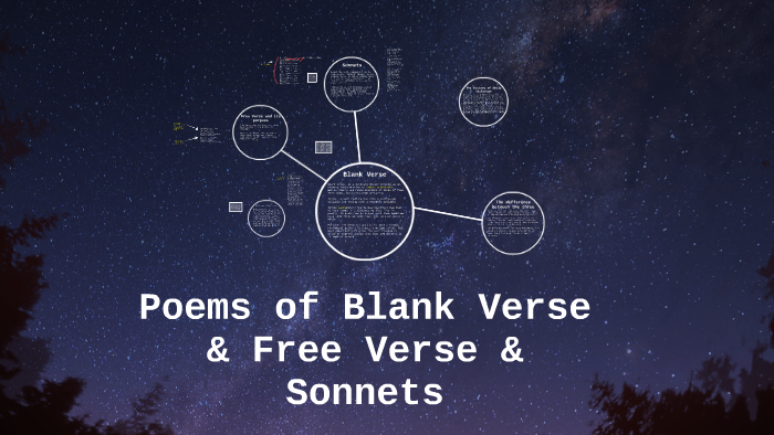 Poems Of Blank Verse Free Verse Sonnets By Maria Tom On Prezi