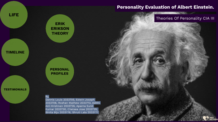 Personality Evaluation of Albert Einstein. by Binita Biju on Prezi