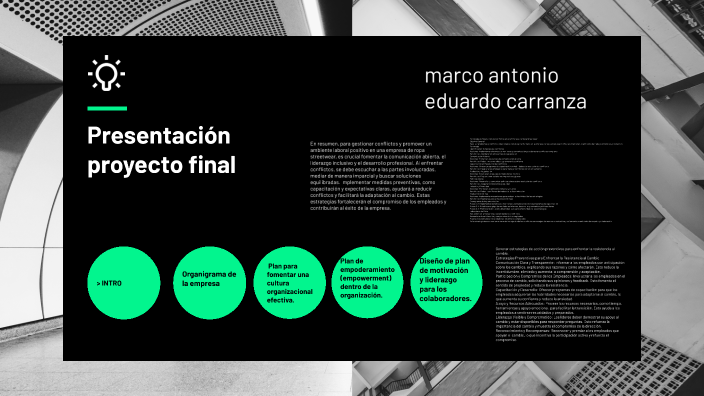 Presentación proyecto final by marco colunga on Prezi