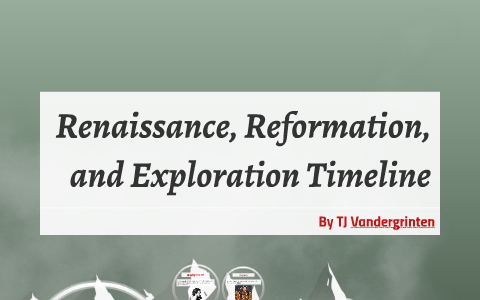 Renaissance, Reformation, and EXploration Timeline by TJ Vandergrinten ...