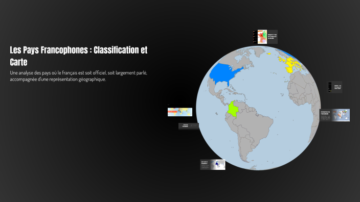 Les Pays Francophones : Classification et Carte by Dora Laura Florean ...