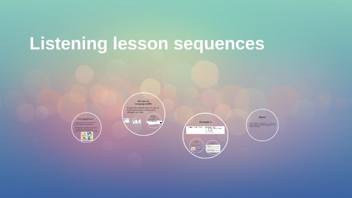 Listening lesson sequences by Jose Avila on Prezi