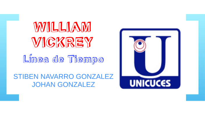 William Vickrey-Linea de tiempo by stib master
