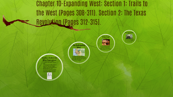 Chapter 10-Expanding West: Section 1: Trails to the West. Se by John ...