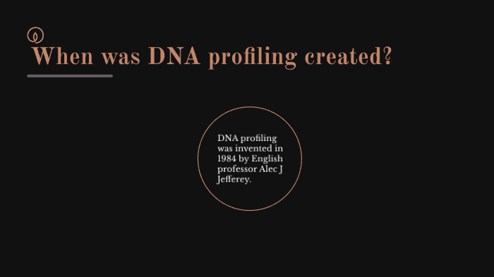 History and evolution of DNA profiling by Ryan Sandberg on Prezi