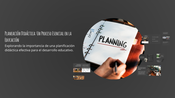 Planeación Didáctica: Un Proceso Esencial en la Educación by Demetrio ...