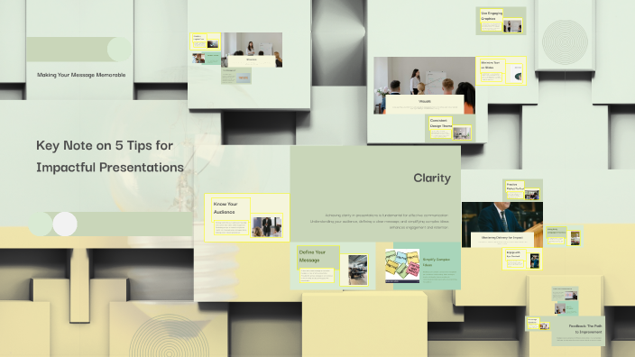 Key Note on 5 Tips for Impactful Presentations by Patricia Ee on Prezi