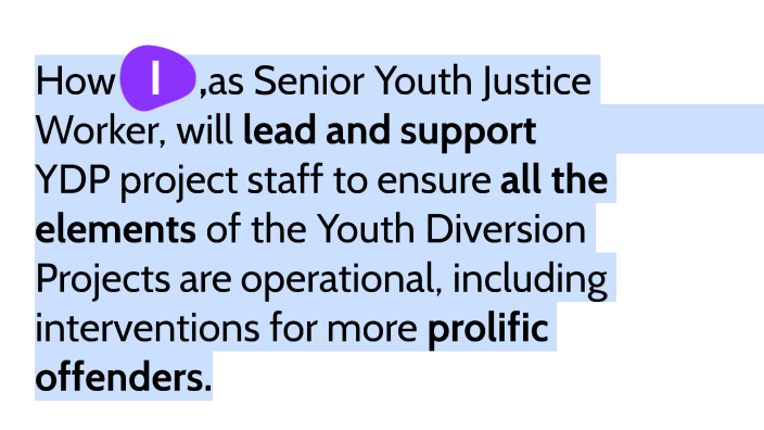 How I, as Senior Youth Justice Worker, will lead and support YDP ...