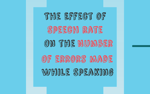 Speech Experiment by on Prezi