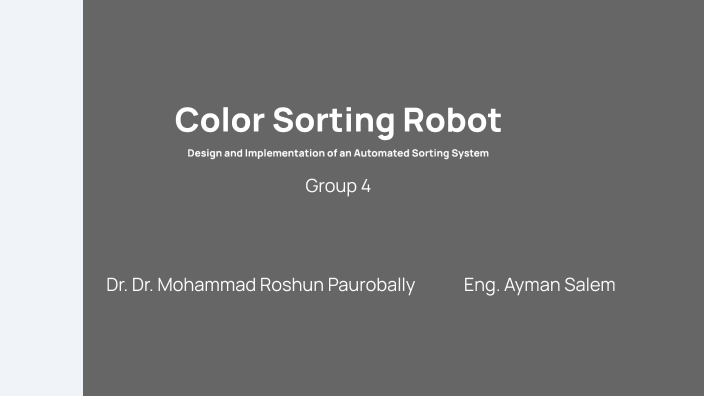 Color Sorting Robot by Omar on Prezi