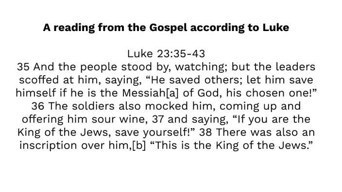 CHRIST THE KING Luke 23:35-43 by Scott Connery on Prezi