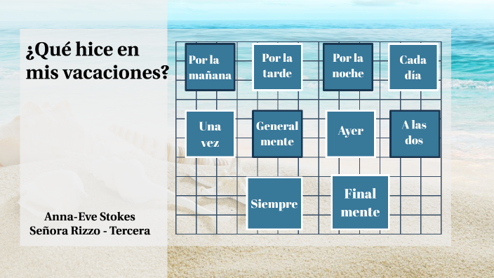 ¿Qué hice en mis vacaciones? by AnnaEve Stokes on Prezi