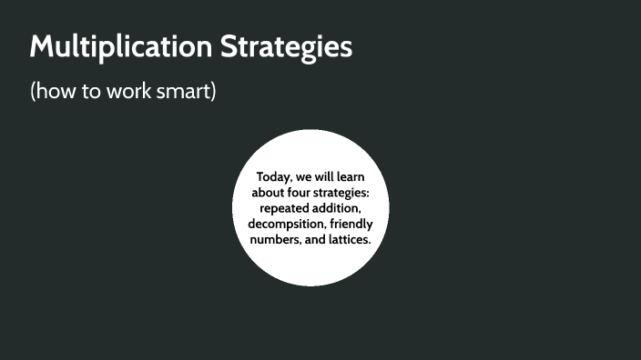 Multiplication Strategies by Donald Wallace on Prezi