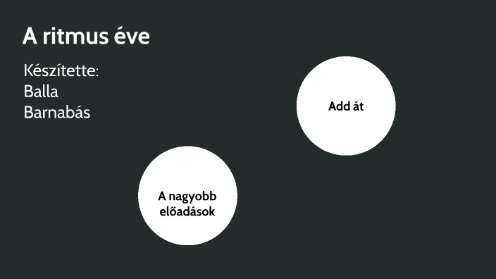 A ritmus éve by Barnabás Balla on Prezi