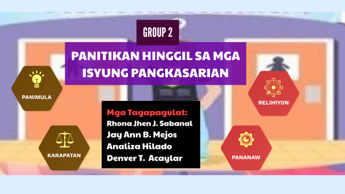 PANITIKAN HINGGIL SA MGA ISYUNG PANGKASARIAN by Rhona Jhen Sabanal on Prezi