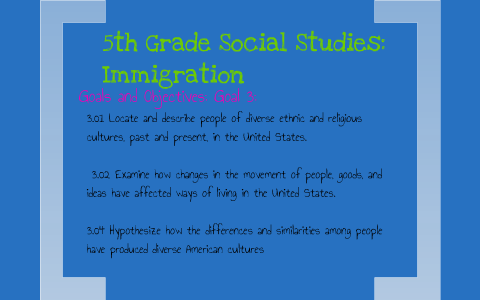 5th Grade Social Studies: Immigration by Audrey Estep on Prezi
