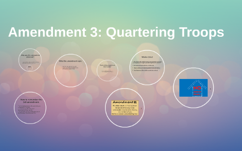 Amendment 3: Quartering Troops by Meredith Bailey on Prezi