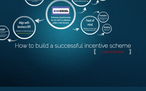 How to build an effective incentive scheme by Luke Robinson