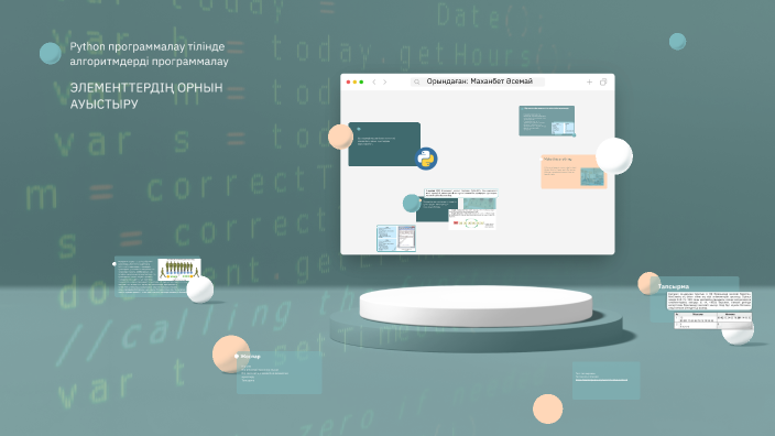 Programming Algorithms in Python by Asemay Makhanbet on Prezi