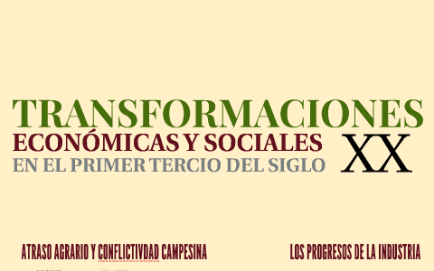 TRANSFORMACIONES ECONOMICAS Y SOCIALES EN EL PRIMER TERCIO DEL SIGLO XX by Pablo Martinez on Prezi