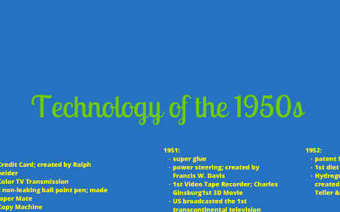 1950s Technology Presentation by Michaela D on Prezi