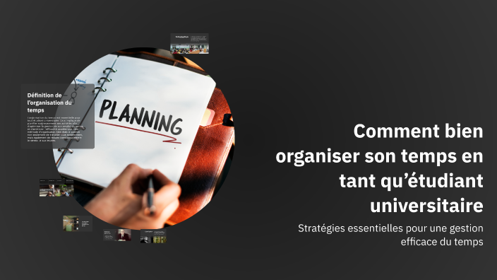 Comment bien organiser son temps en tant qu’étudiant universitaire by ...
