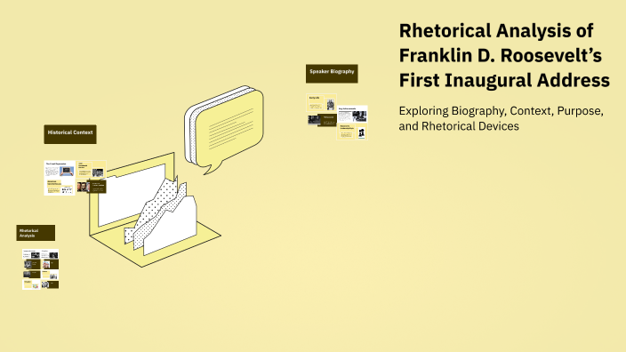 Rhetorical Analysis of Franklin D. Roosevelt’s First Inaugural Address ...