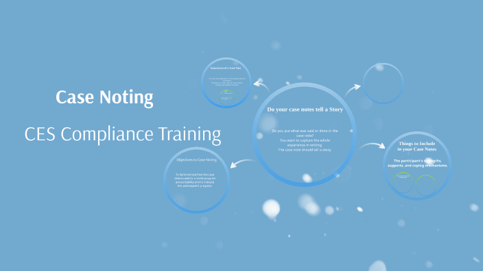 Case Noting by Compliance Department on Prezi